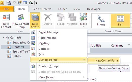 10 easy steps to customizing an Outlook 2010 form | ComTech Computer Services, Inc.