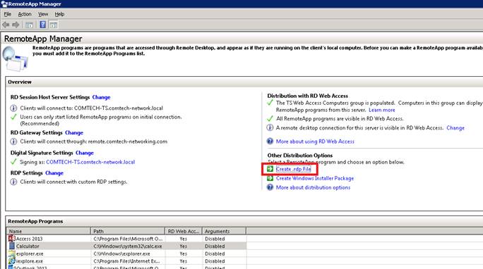 Setting Up Terminal Services With Remoteapp Comtech Computer Services